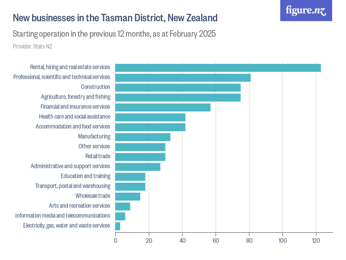 New businesses in the Tasman District, New Zealand - Figure.NZ