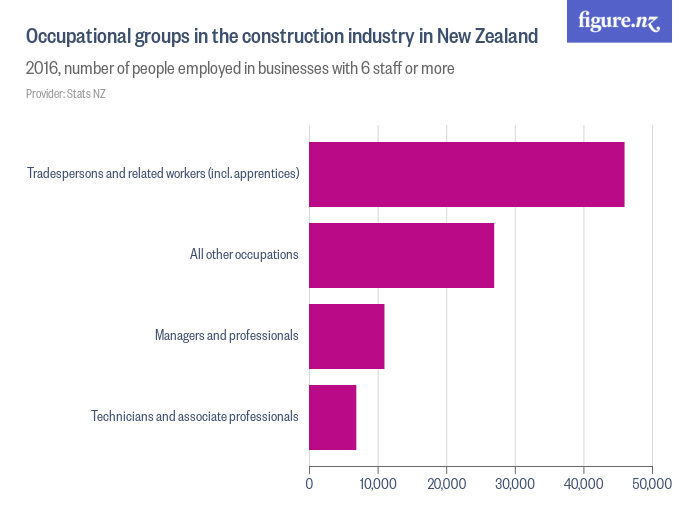 Occupational groups in the construction industry in New Zealand - Figure.NZ