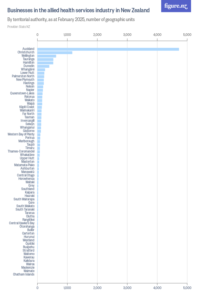 Businesses in the allied health services industry in New Zealand ...
