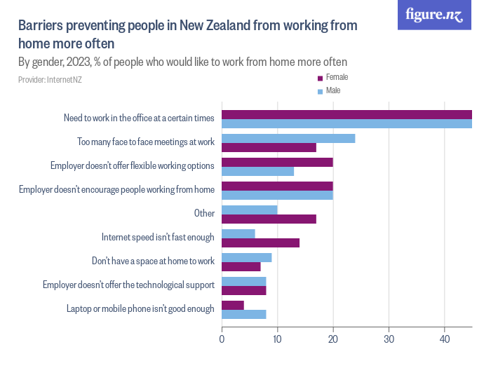 Barriers preventing people in New Zealand from working from home more ...