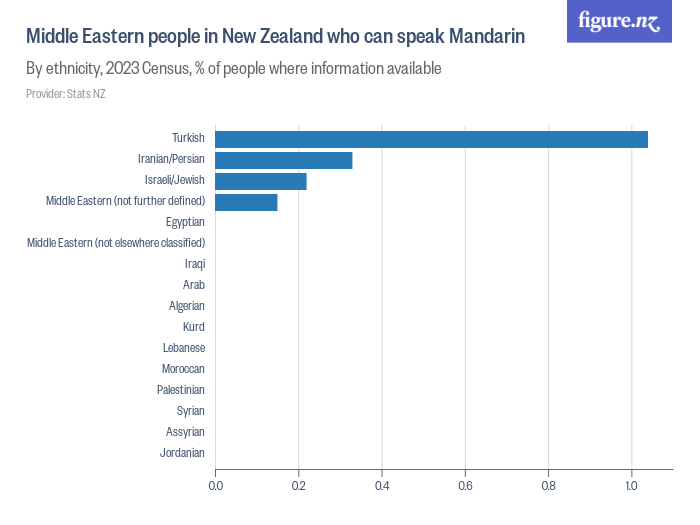 Middle Eastern people in New Zealand who can speak Mandarin - Figure.NZ