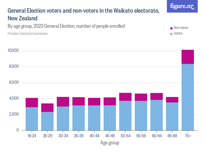 General Election voters and non-voters in the Waikato electorate, New ...