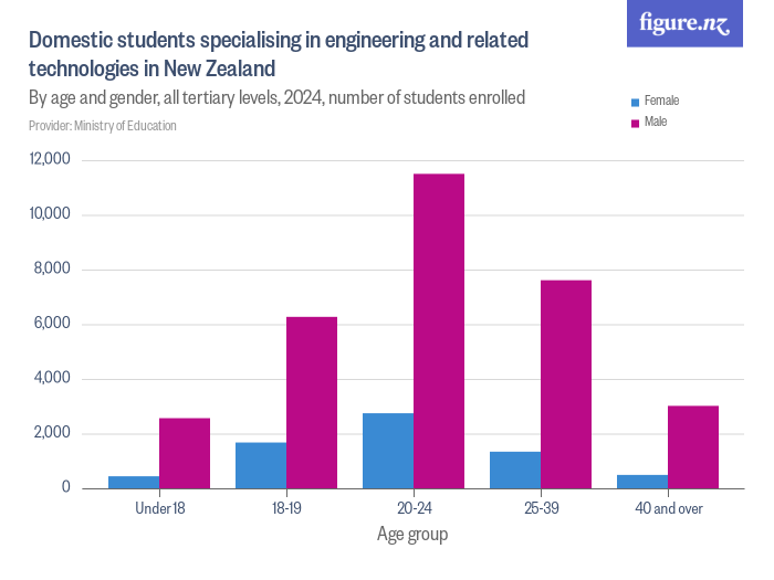 Domestic students specialising in engineering and related technologies ...